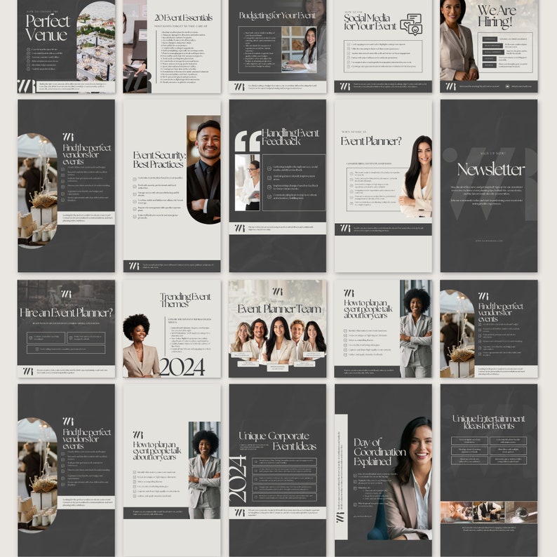 Event Planner Instagram Posts | Wedding Planner Social Media Templates ...