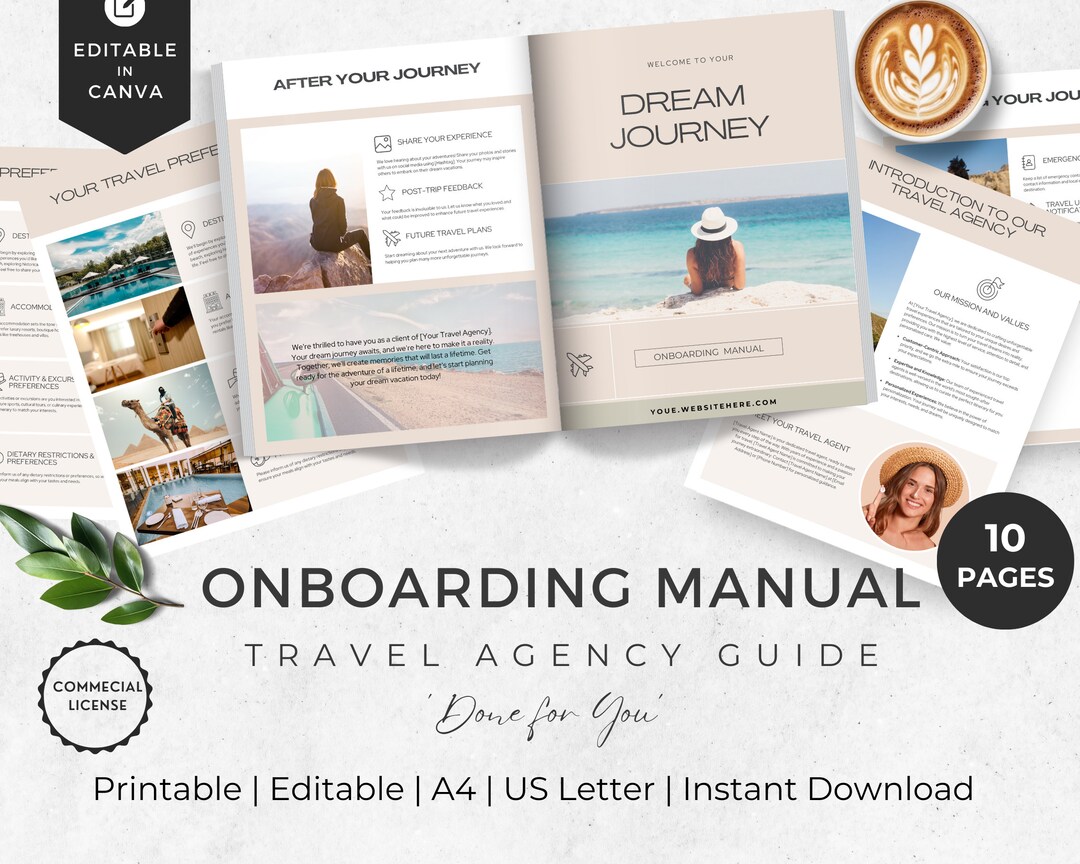 Travel Agent Client Welcome Book | Travel Adviser | New Client Guide ...