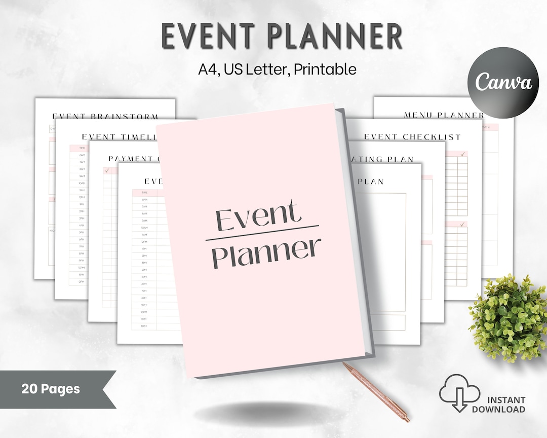 Plan Your Event | INSTANT DOWNLOAD | Event Digital Planner | Event ...