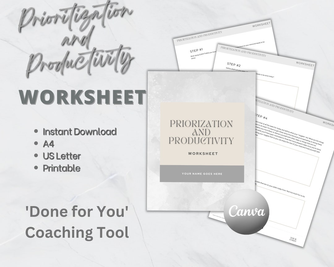 Coaching Workbook, Worksheet Template, INSTANT DOWNLOAD, Coaching ...