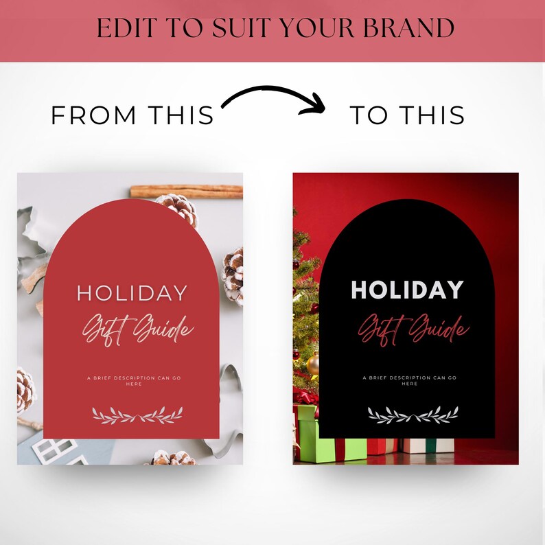 Holiday Product Catalog Template | Christmas Gift Ideas | Instant ...