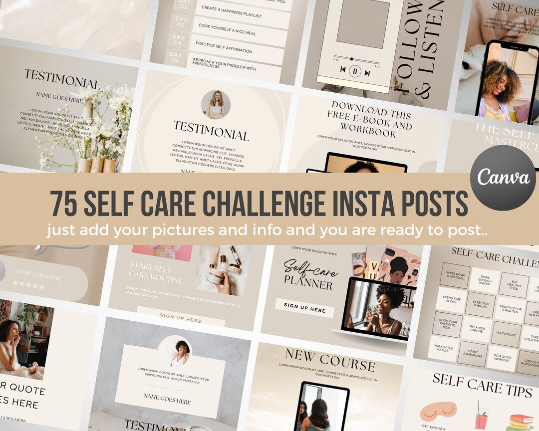 Course Creators - Promote Your Challenge | INSTANT DOWNLOAD | Self Care ...