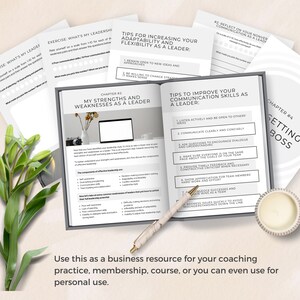 Leadership Mindset, INSTANT DOWNLOAD, Leadership Development Planner ...