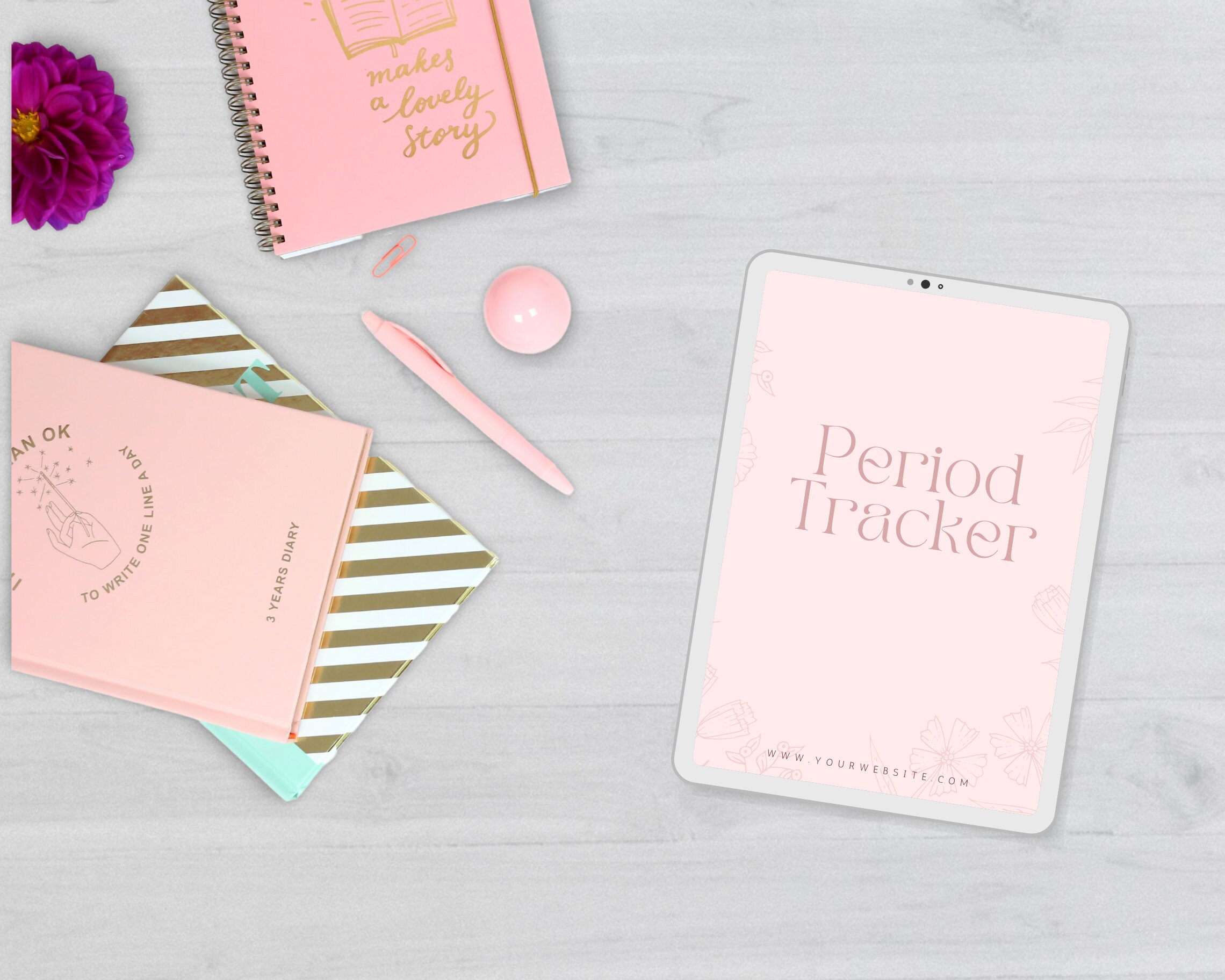Period Journal Digital INSTANT DOWNLOAD Monthly Symptom Tracker Period ...
