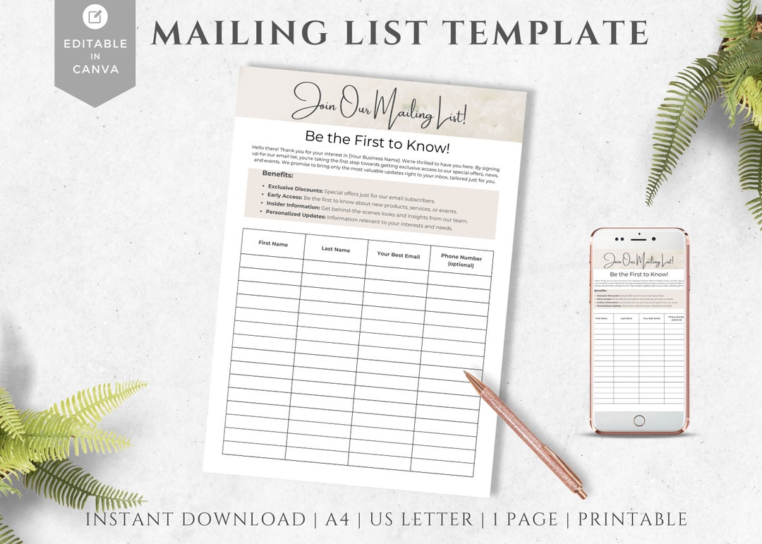 Sign up Sheet for New Customer Printable Sign up Sheet Event Sign up ...