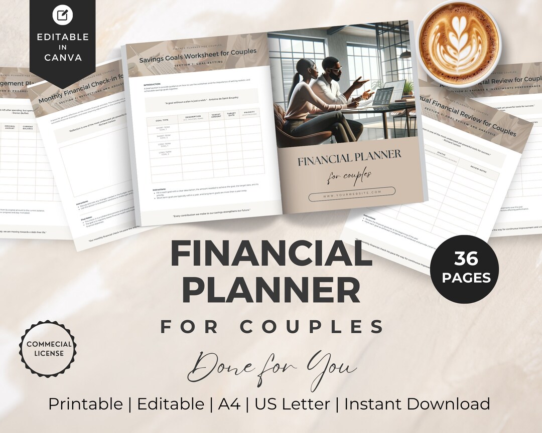 Couples Budget Financial Tracker | INSTANT DOWNLOAD | Finance Planner ...