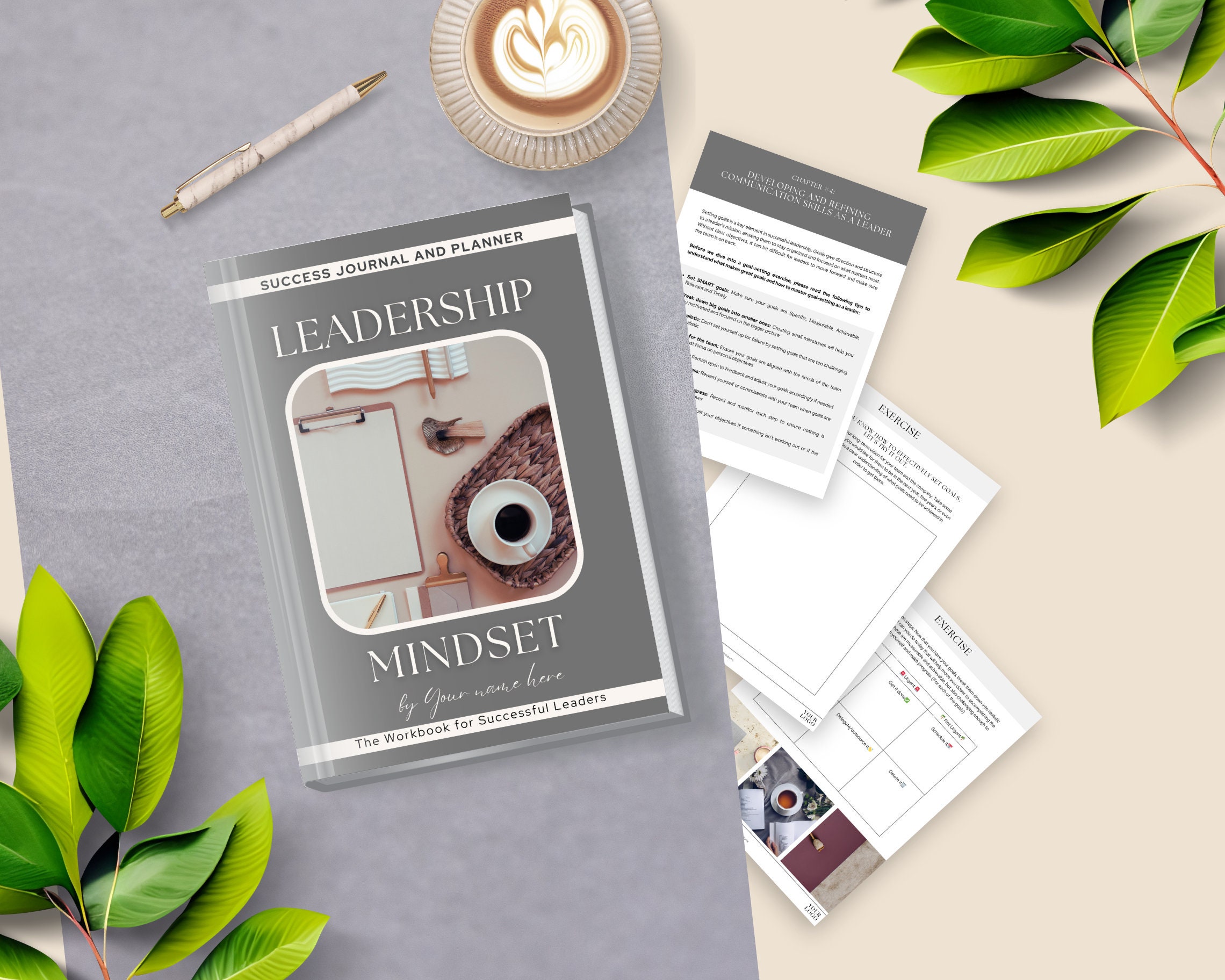 Leadership Mindset Workbook Template INSTANT DOWNLOAD Leadership Coach ...