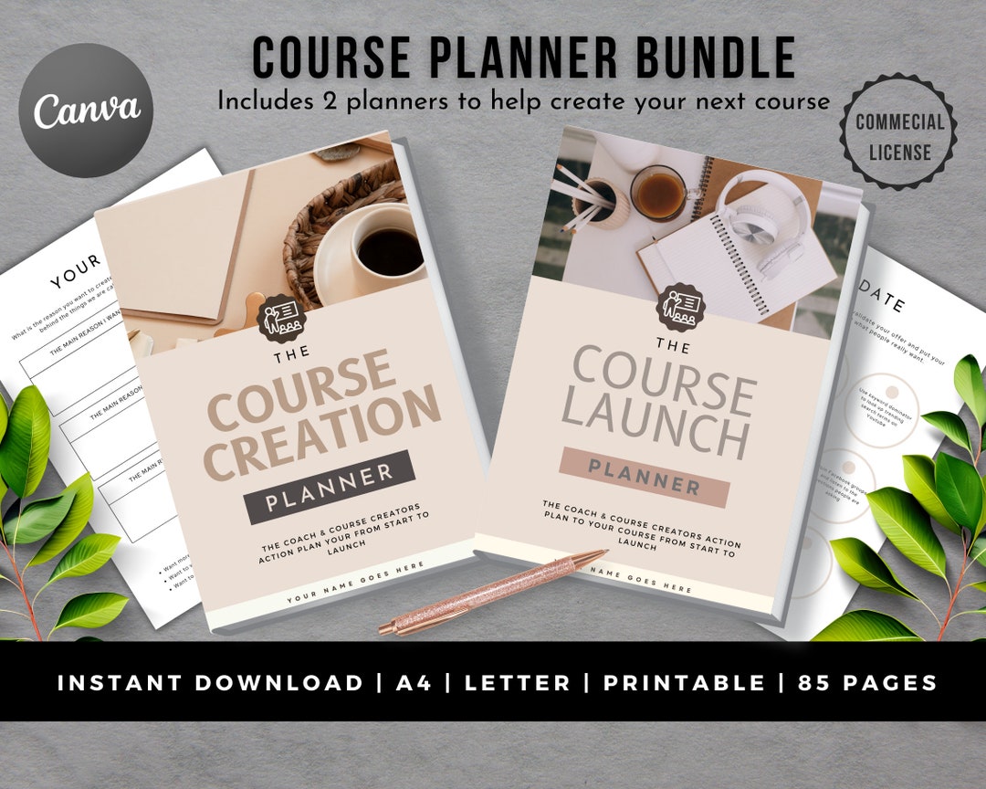 Plan Your Course | INSTANT DOWNLOAD, Launch Planner Toolkit | Course ...