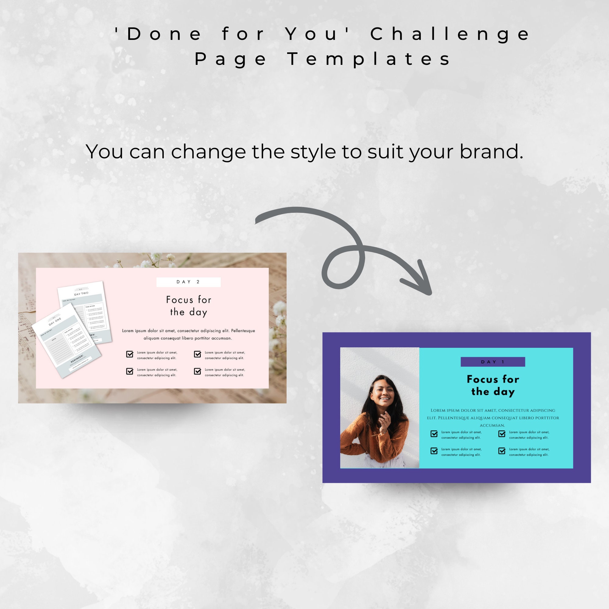 Challenge Templates for Course Creators INSTANT DOWNLOAD Editable Canva ...
