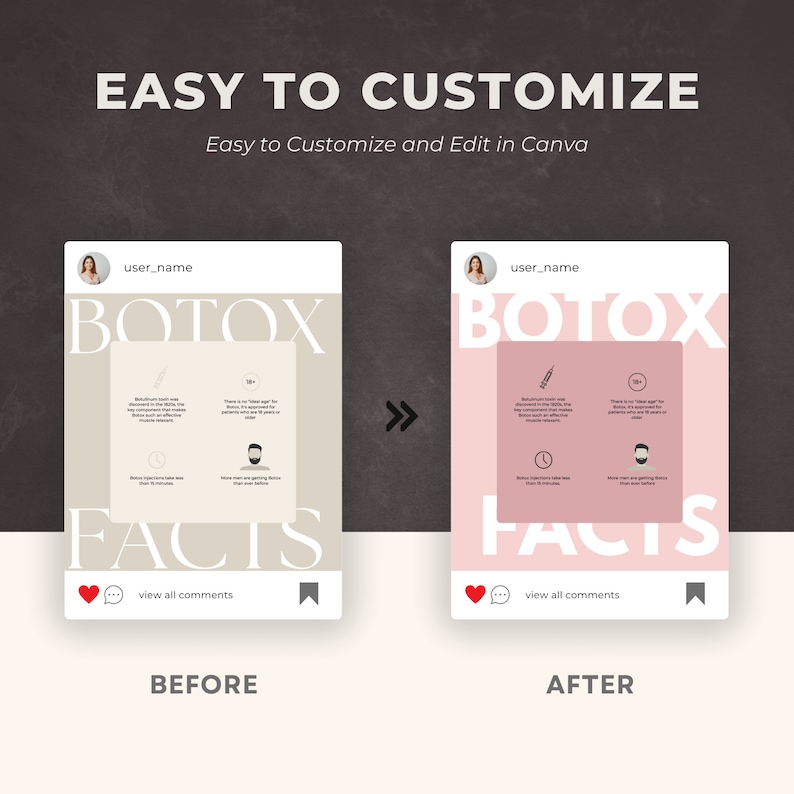 Botox and Filler Instagram Posts | Poster Digital Version Instagram ...