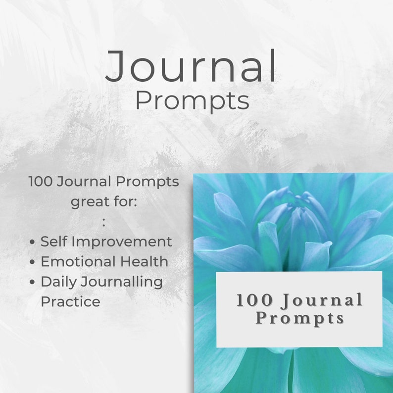 100 Journal Prompts INSTANT DOWNLOAD Writing Prompts, Printable, Self ...