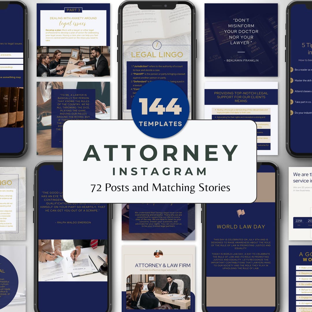 Editable Lawyer Story Posts | Social Media Graphics for Legal Practices ...