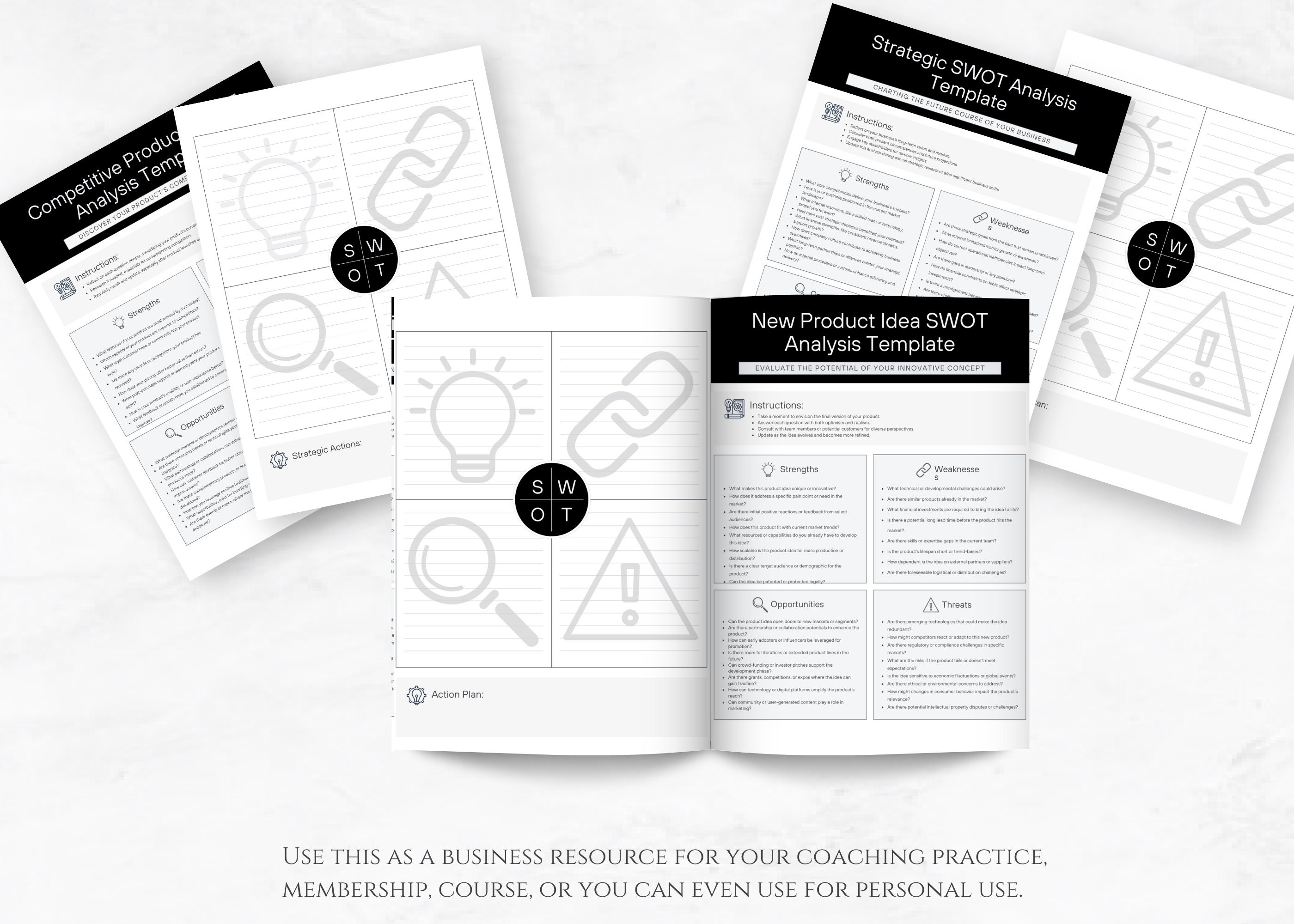 Swot Analysis Template | INSTANT DOWNLOAD | Swot Analysis of A Company ...