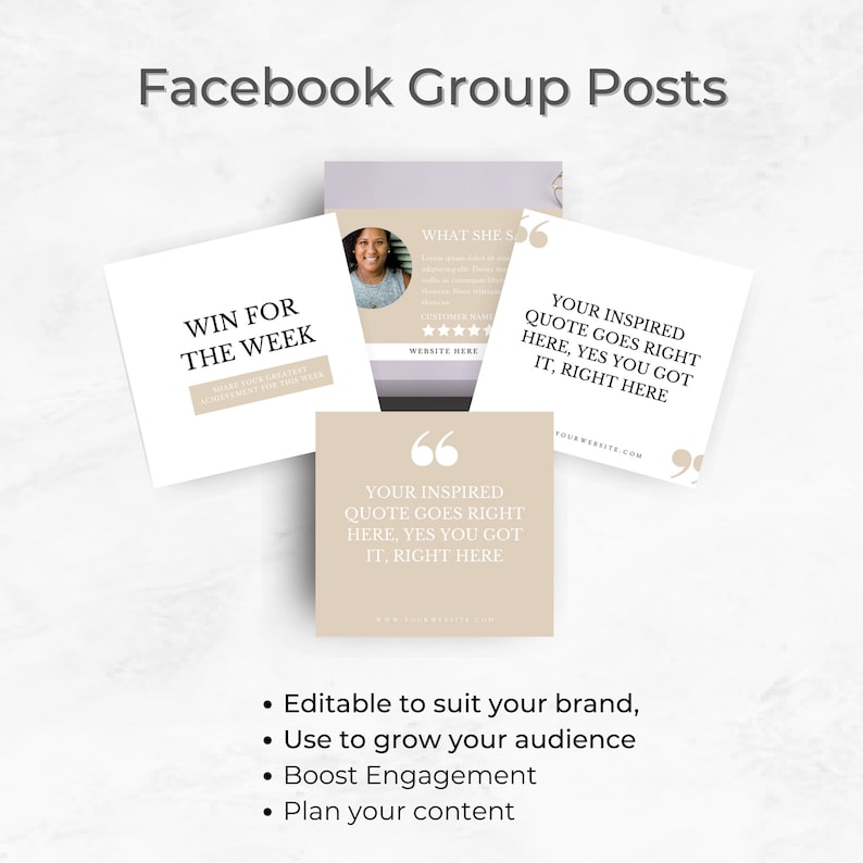 30 Facebook Group Posts INSTANT DOWNLOAD, Engagement Posts, Facebook ...