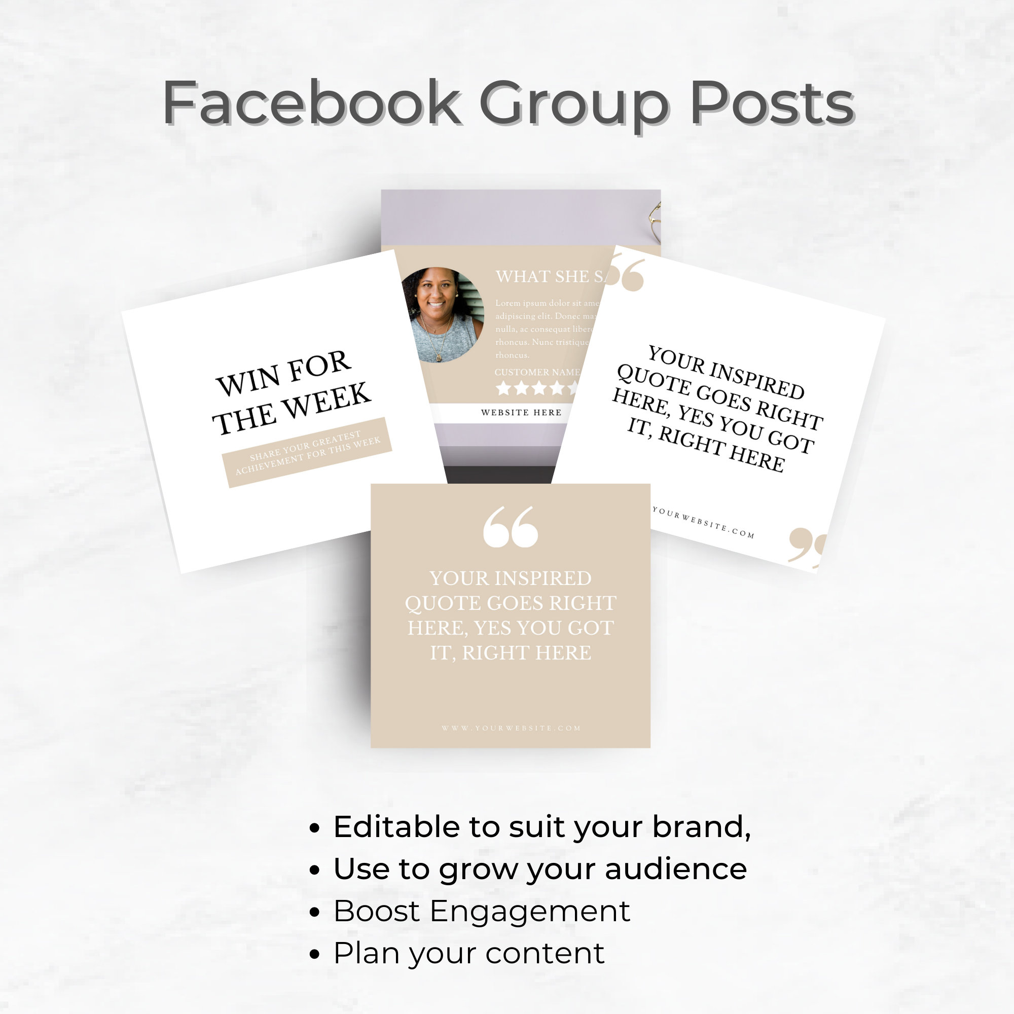 30 Facebook Group Posts INSTANT DOWNLOAD, Engagement Posts, Facebook ...
