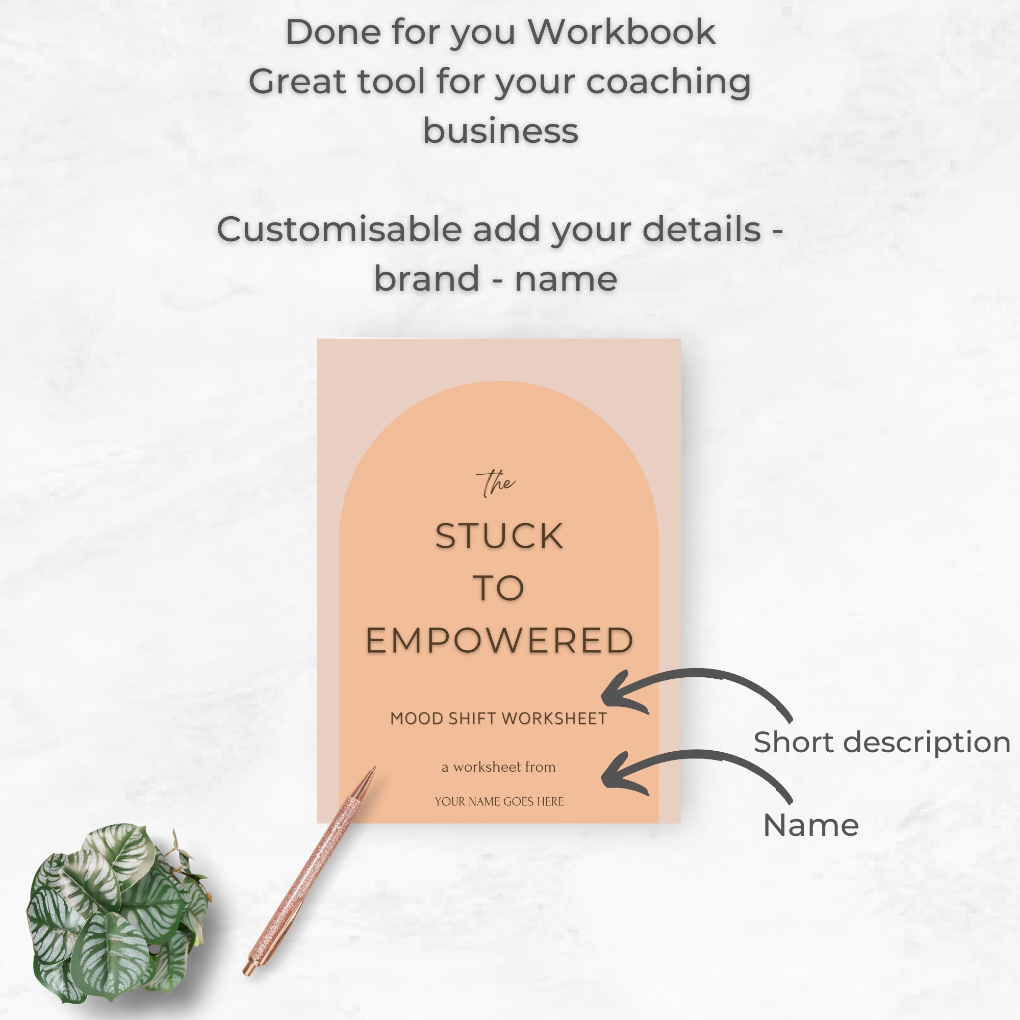 Stuck to Empowered Worksheet, INSTANT DOWNLOAD, Done for You, Life ...
