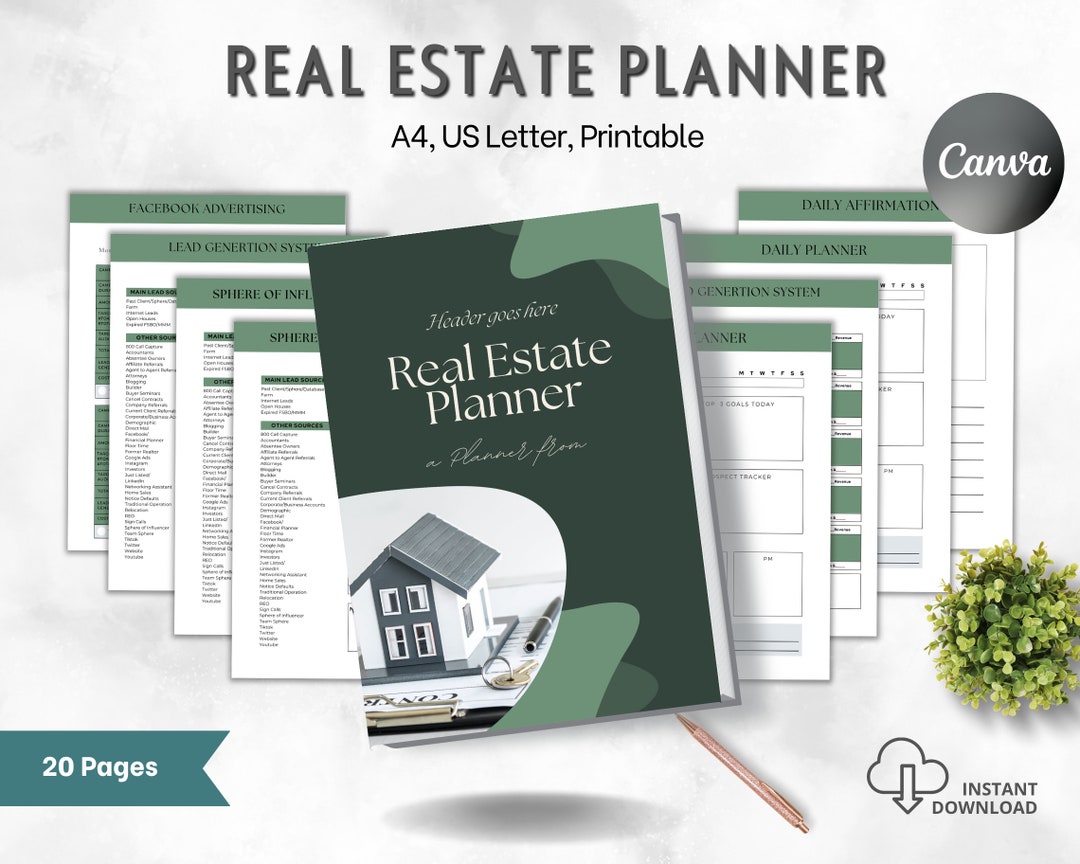 Real Estate Tracker | INSTANT DOWNLOAD | Digital Planner for Realtors ...