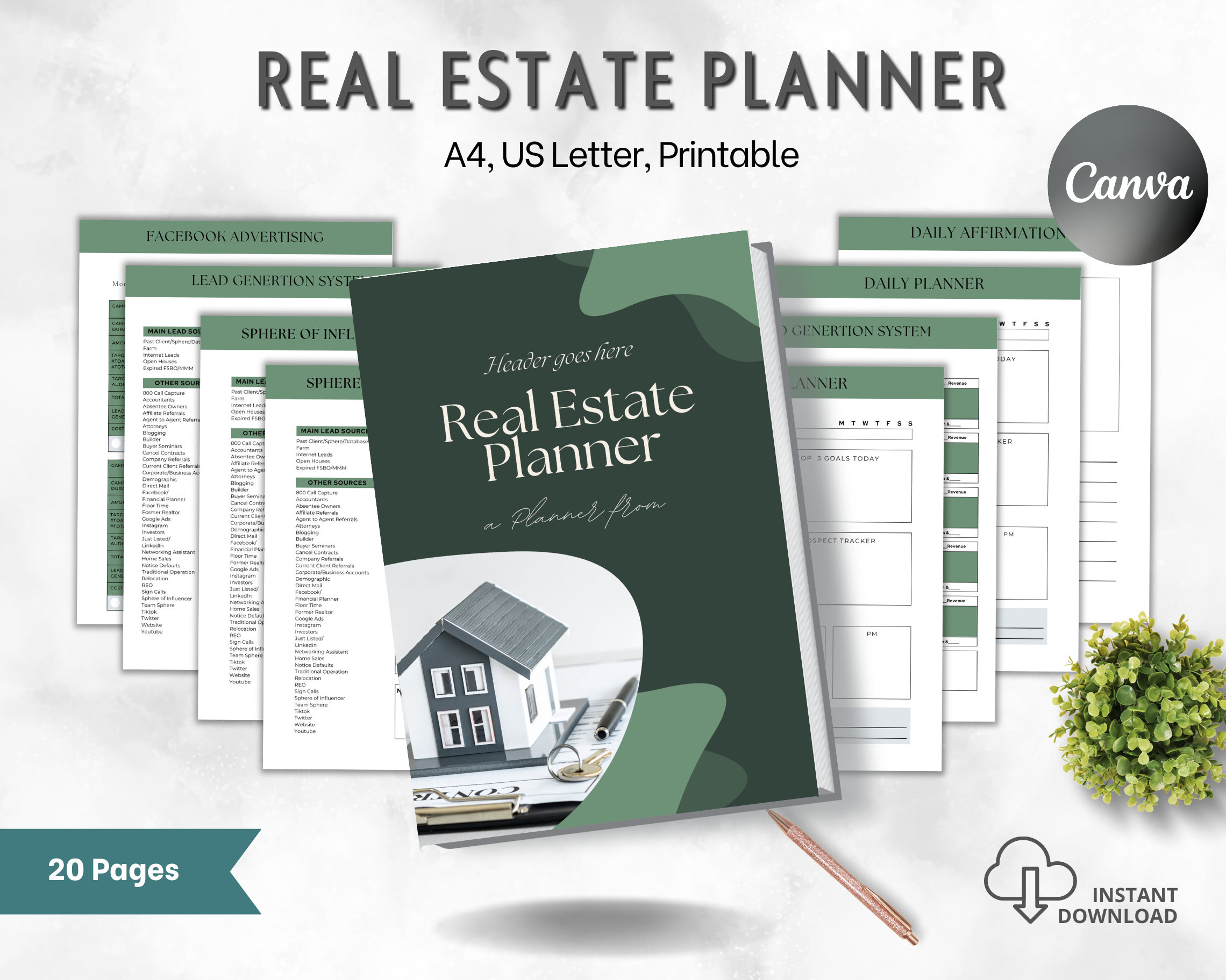 Real Estate Tracker | INSTANT DOWNLOAD | Digital Planner for Realtors ...