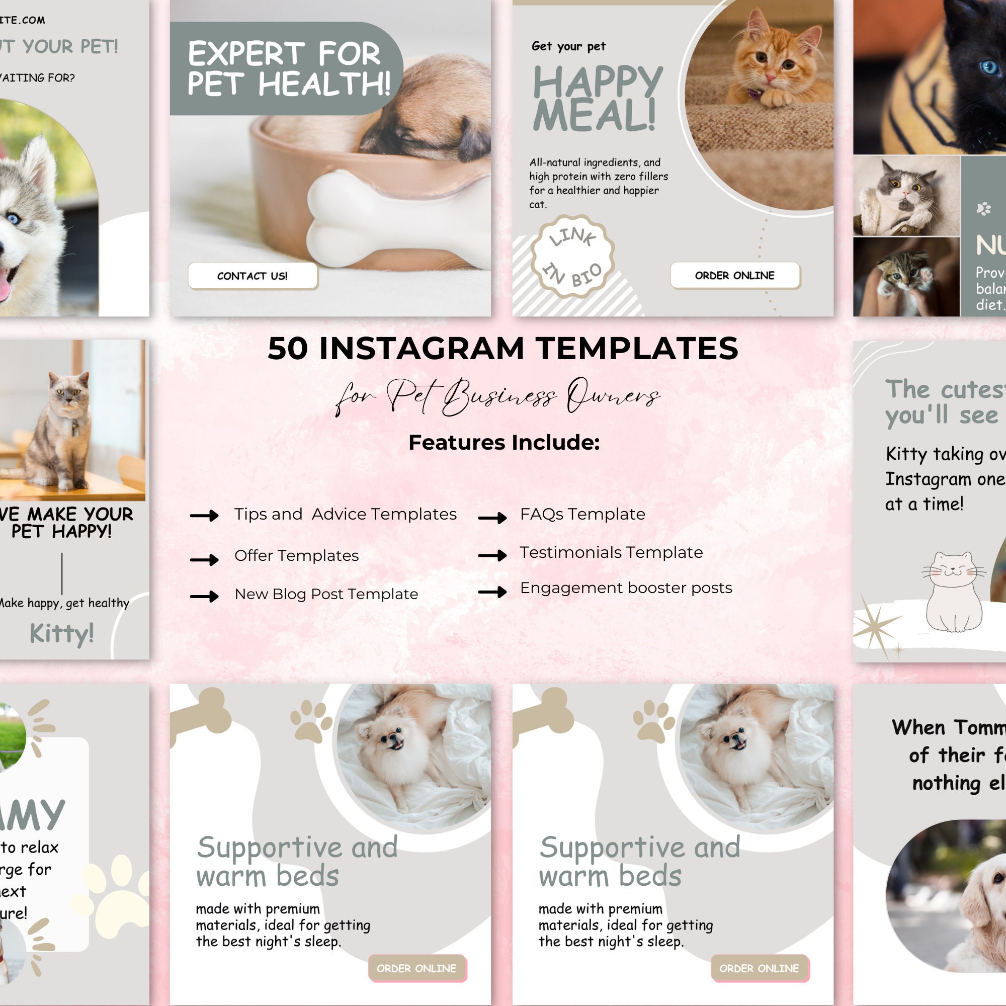 Pet Instagram Templates | Dog Instagram Templates | Dog Instagram Icons ...