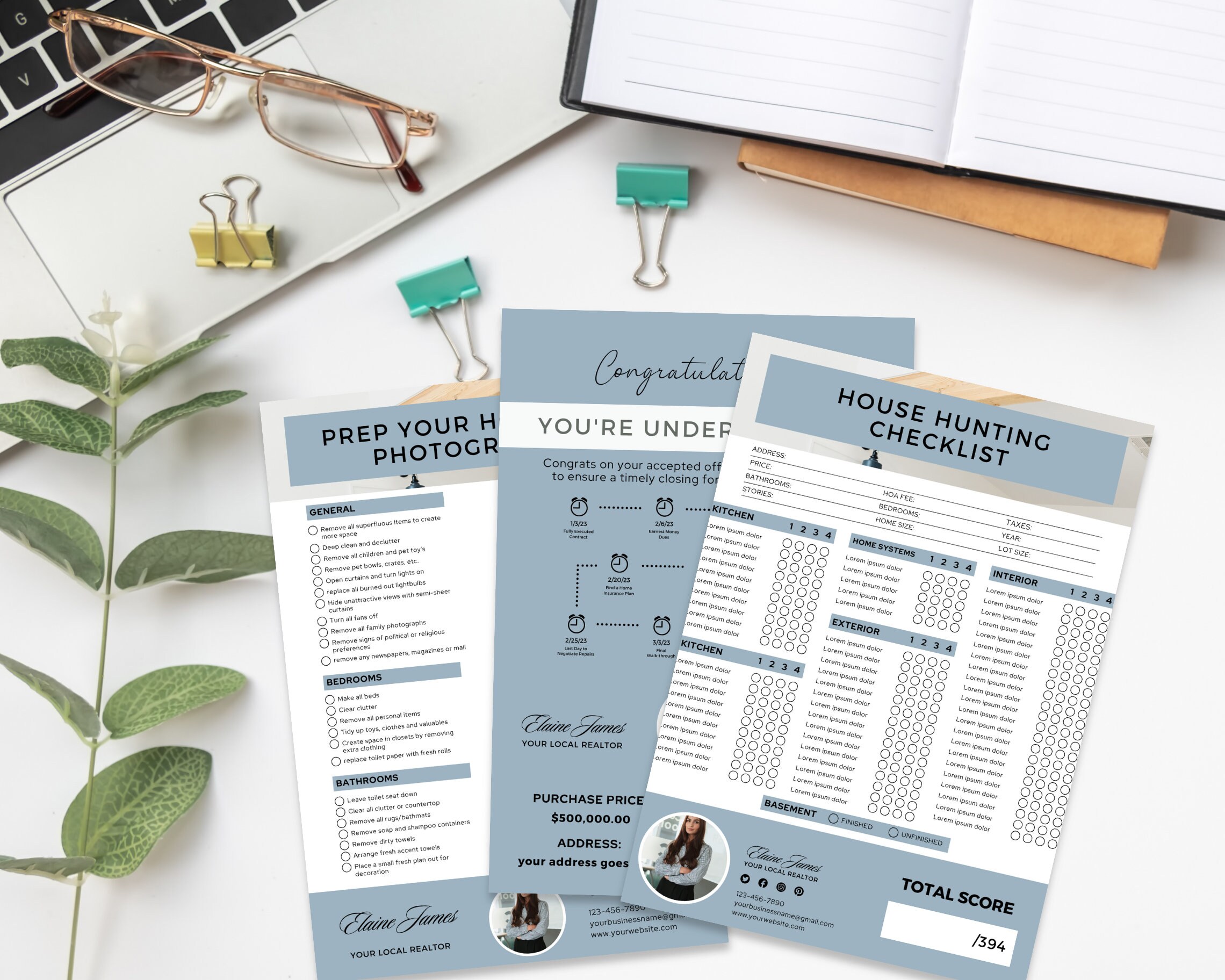 Real Estate Checklist Bundle INSTANT DOWNLOAD Home Seller & Buyer ...