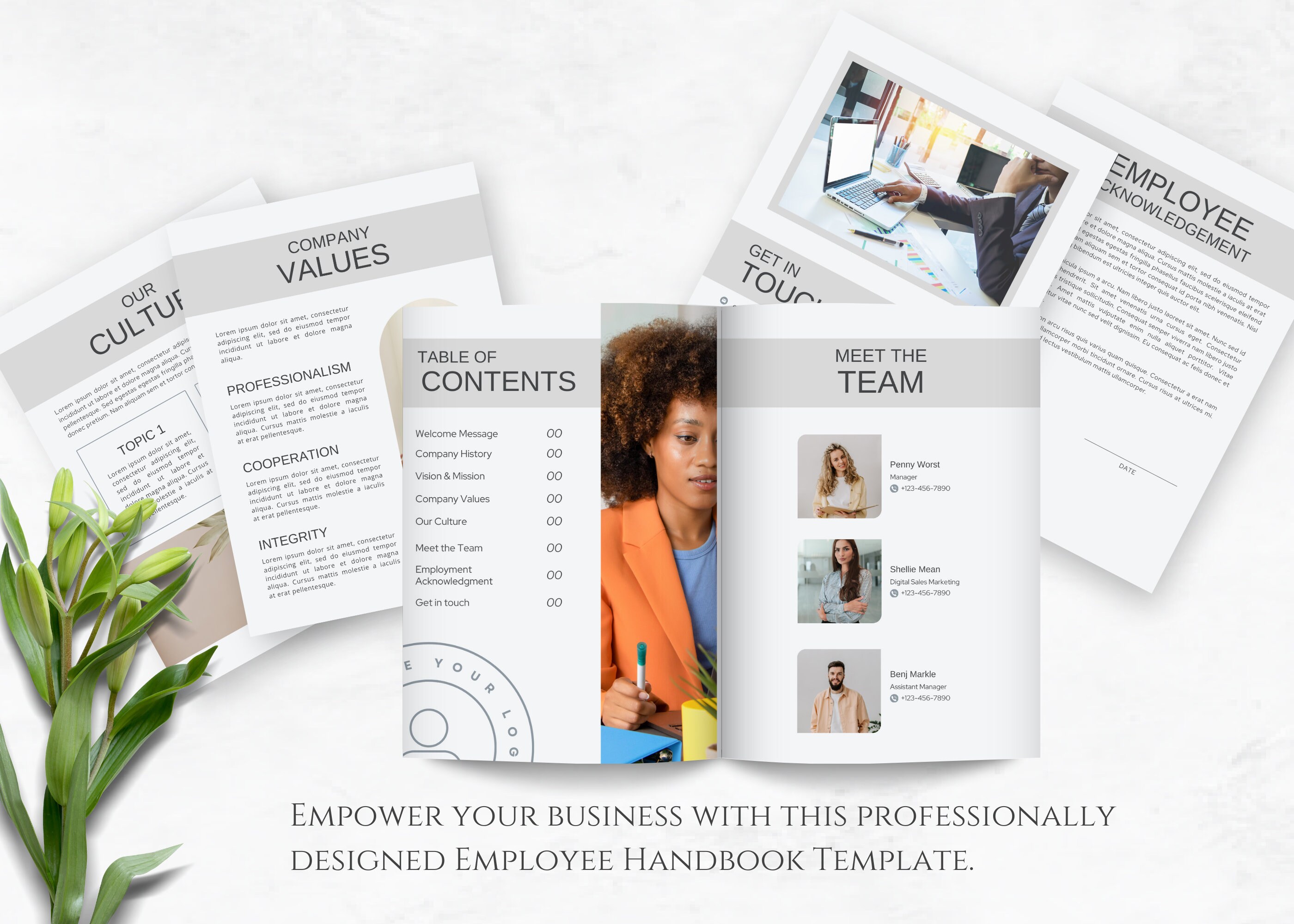 Small Business Employee Handbook Template INSTANT DOWNLOAD Human ...