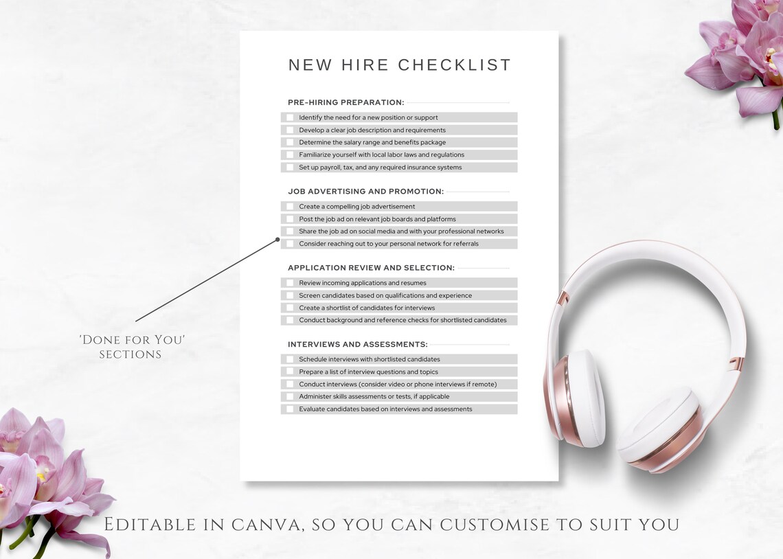 Editable New Hire Template INSTANT DOWNLOAD Onboarding New - Etsy