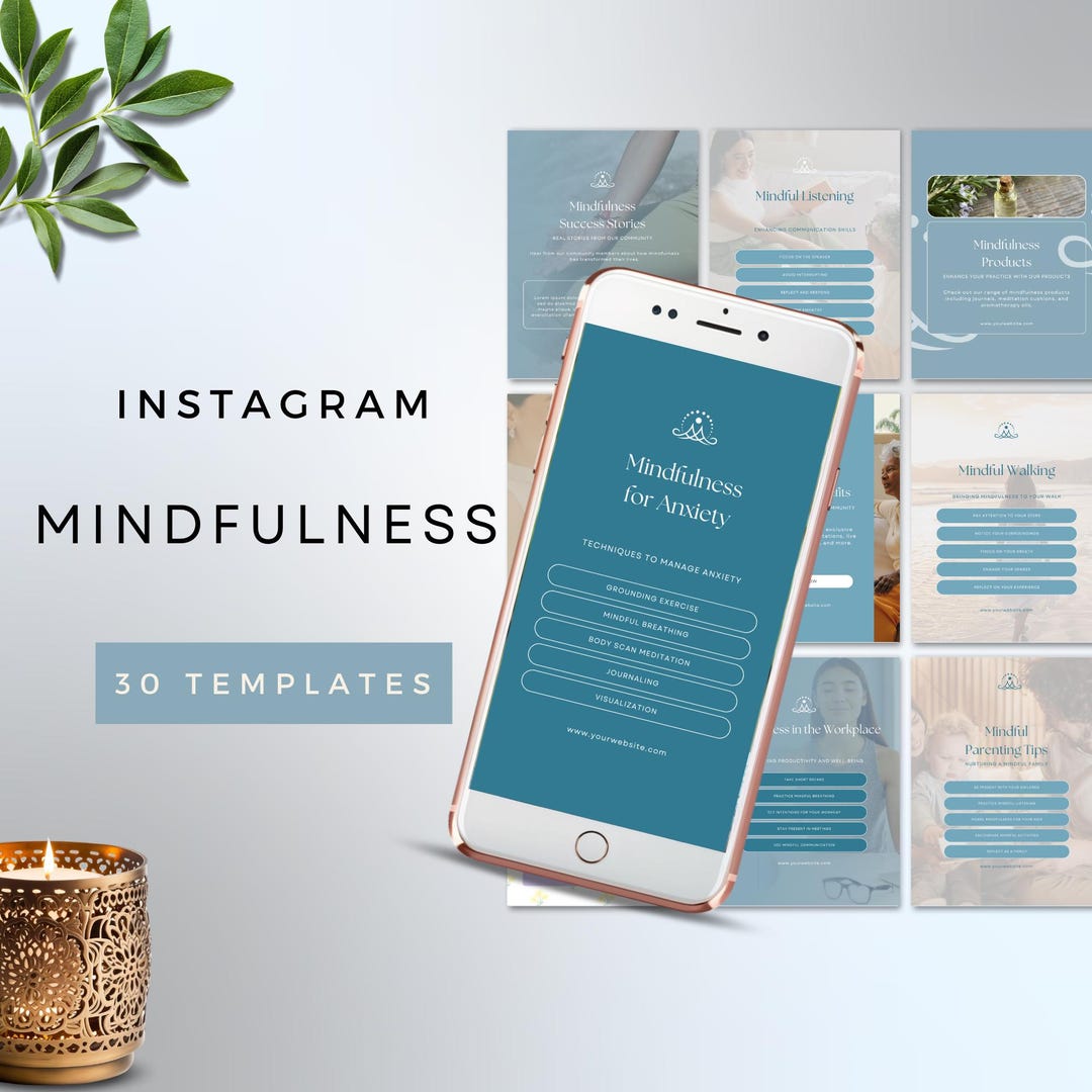 Mindfulness Social Media Posts | Professional for Holistic Coaches ...