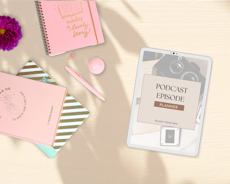 Podcast Episode Template INSTANT DOWNLOAD Podcast Planner Digital ...