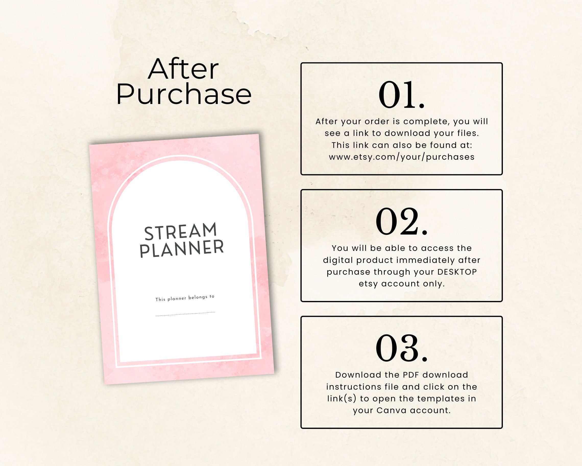 Live Stream Organizer | Content Planner | INSTANT DOWNLOAD | Live ...
