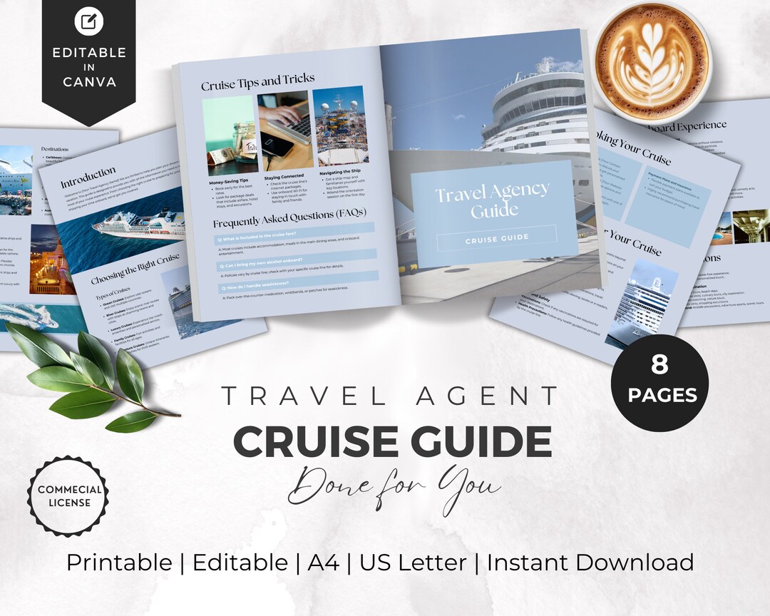 Travel Agent Cruise Guide Instant Download Templates Cruise Planning ...