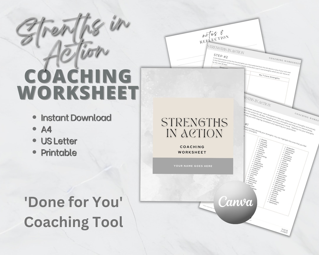 Coaching Worksheet, INSTANT DOWNLOAD, Done for You, Lead Magnet, Life ...