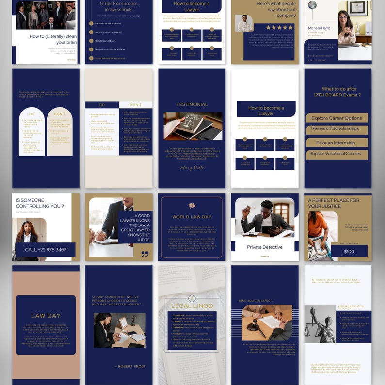 Editable Lawyer Story Posts | Social Media Graphics for Legal Practices ...