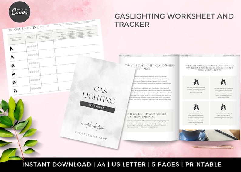 Codependency Worksheet | INSTANT DOWNLOAD | Gaslighting is Not Real ...