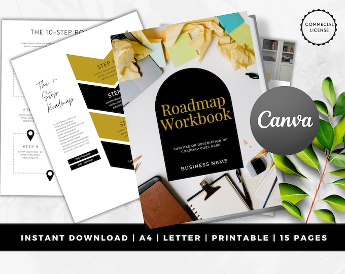 Road Map Template Canva Klient Road Map Kurs Ebook Road Maps ...