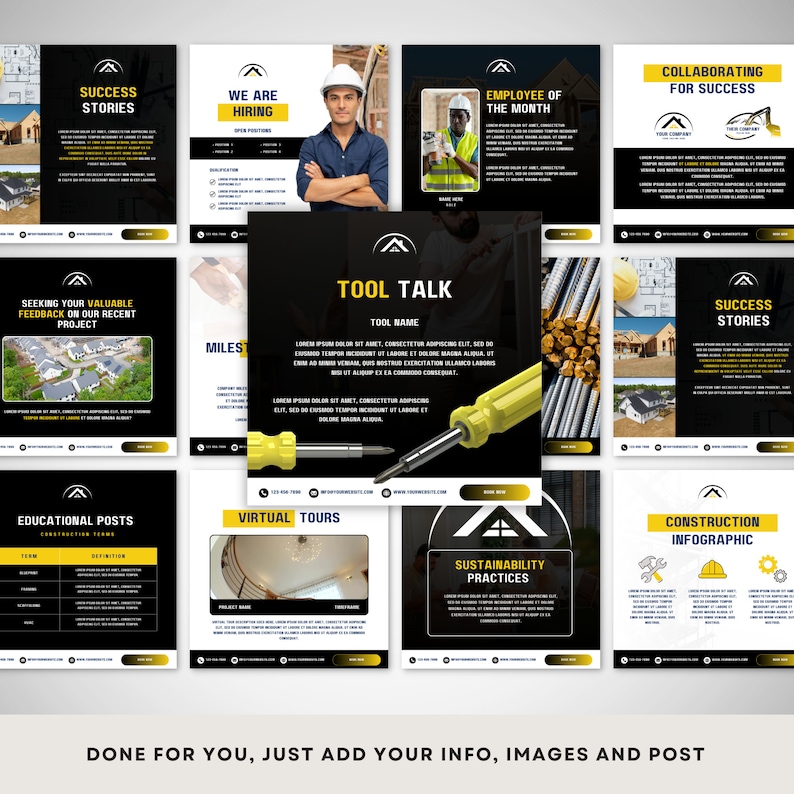 Construction Instagram Post | Construction Company Templates | Home ...