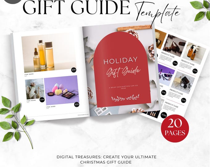 Christmas Catalogue Template, INSTANT DOWNLOAD, Wholesale Gift ...