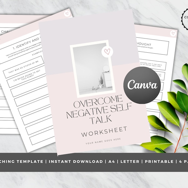 Inner Critic Worksheets - Etsy