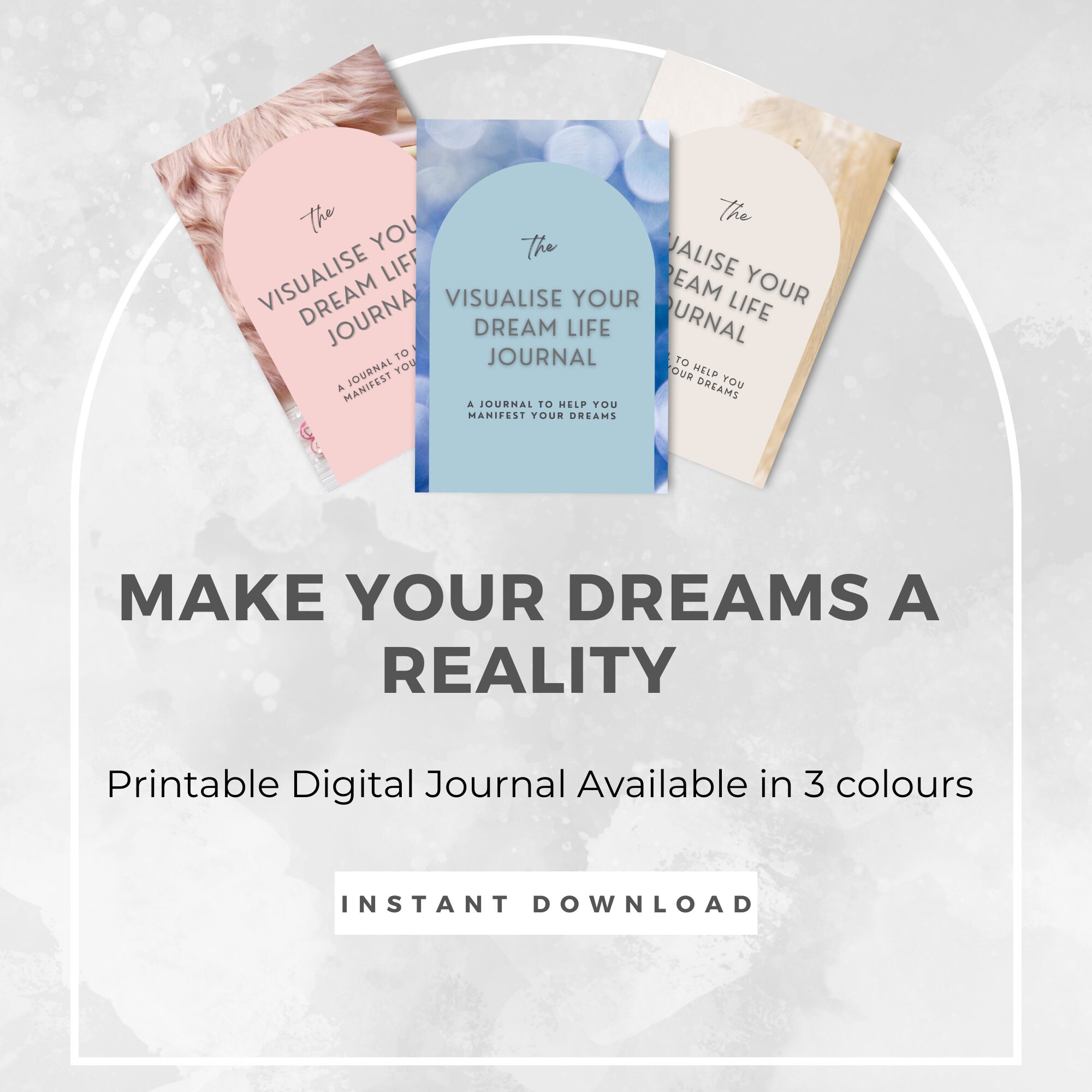 Manifest Your Dream Life, INSTANT DOWNLOAD, Dream Life Journal ...