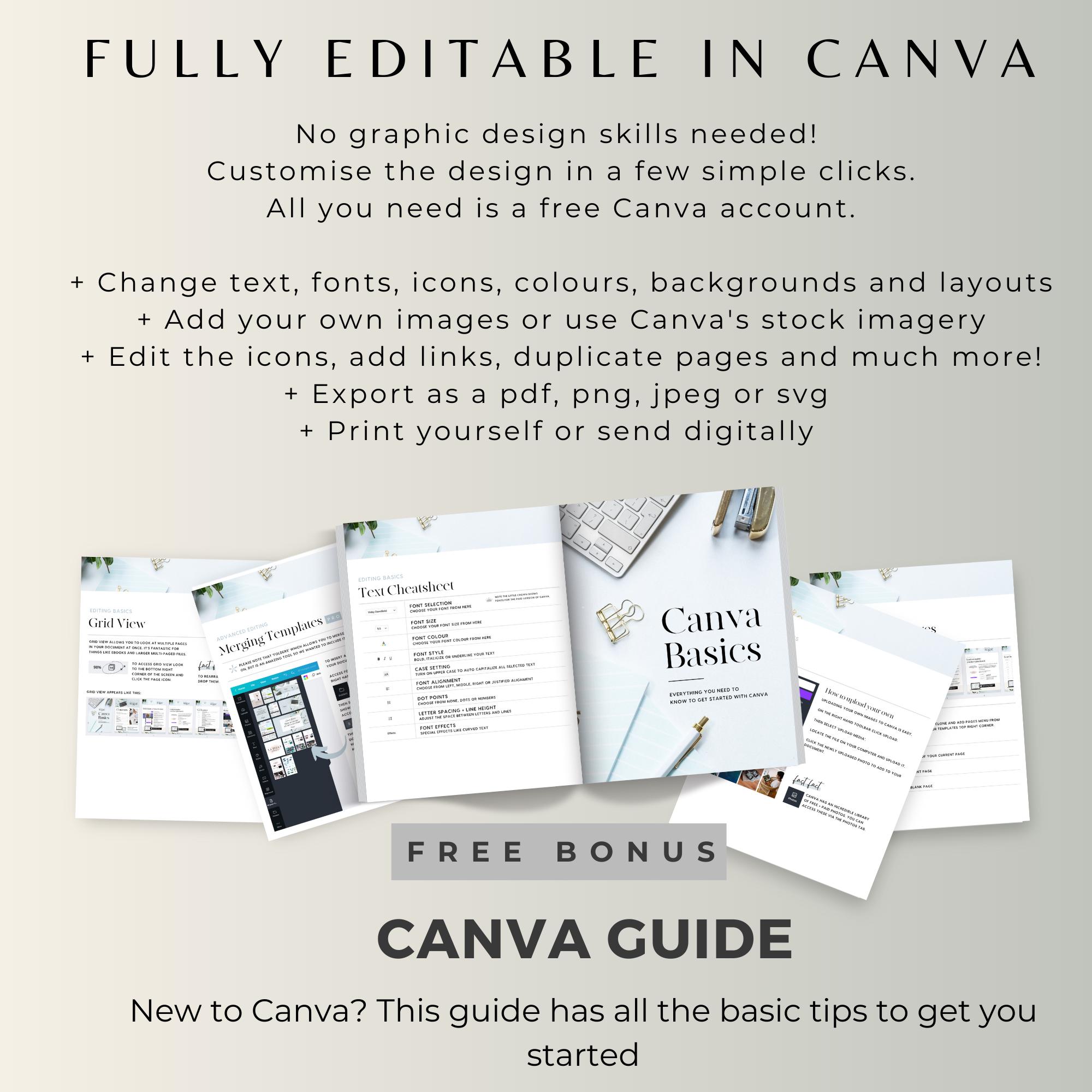 Neutral Aesthetic Media Kit for Influencers and Content Creators | Easy ...