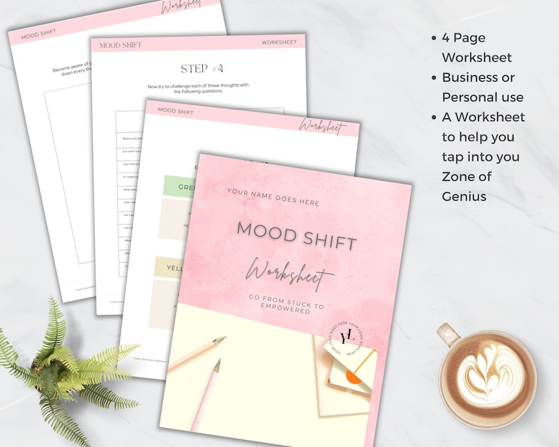 Mood Shift Worksheet INSTANT DOWNLOAD Done for You Life - Etsy