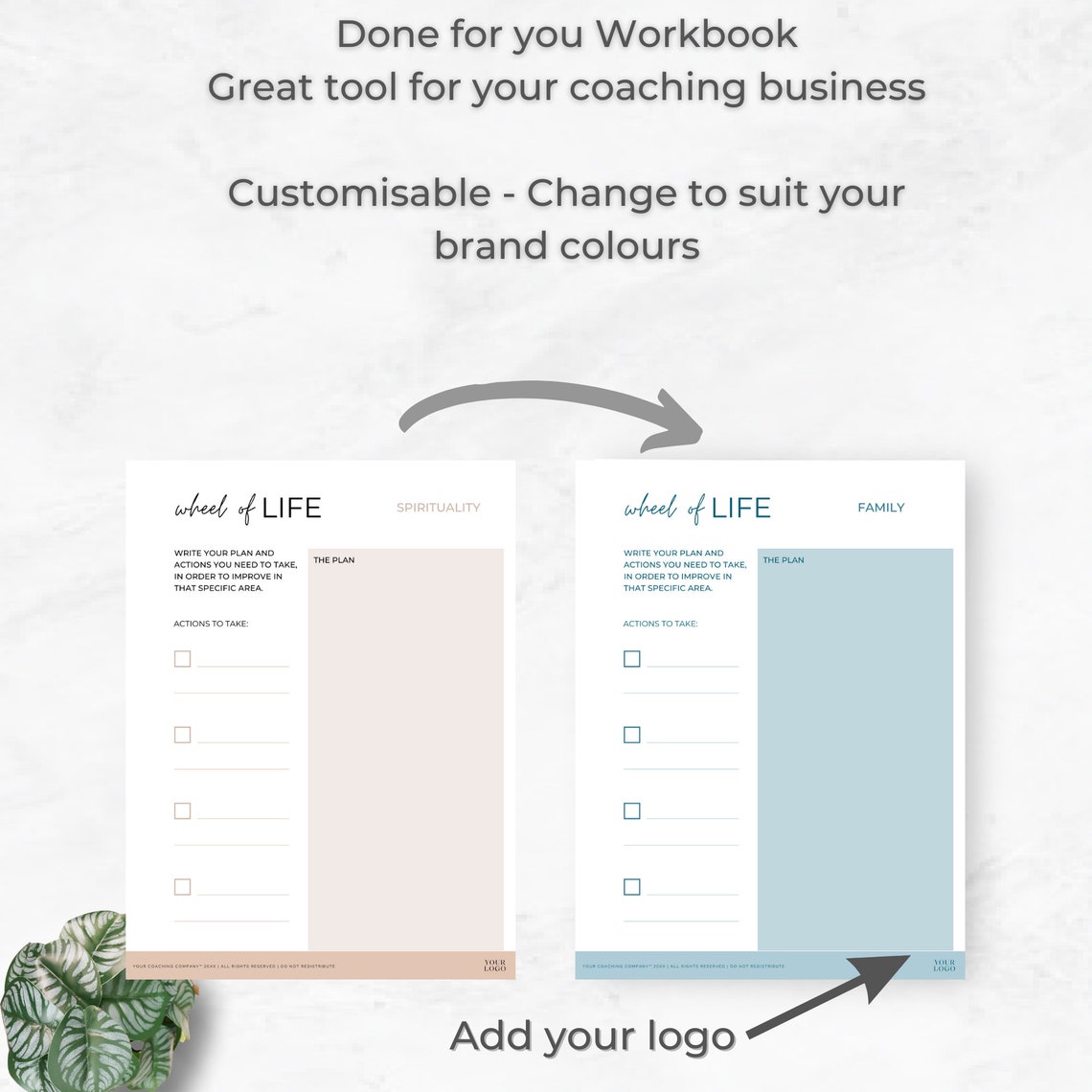 Wheel of Life Workbook, INSTANT DOWNLOAD, Coaching Worksheet, Workbook ...