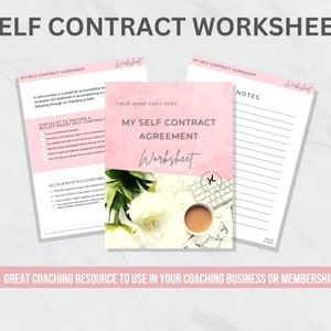Coaching Worksheet, INSTANT DOWNLOAD, Coaching Tool, Done for You, Canva Business Template, Life ...