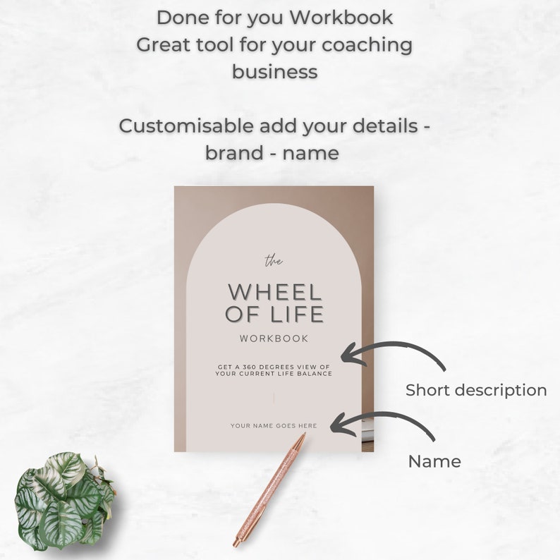 Wheel of Life Workbook, INSTANT DOWNLOAD, Coaching Worksheet, Workbook ...