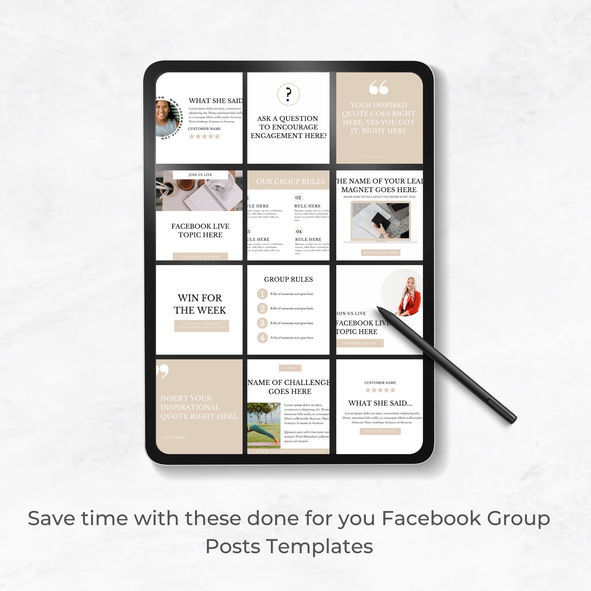 30 Facebook Group Posts INSTANT DOWNLOAD, Engagement Posts, Facebook ...
