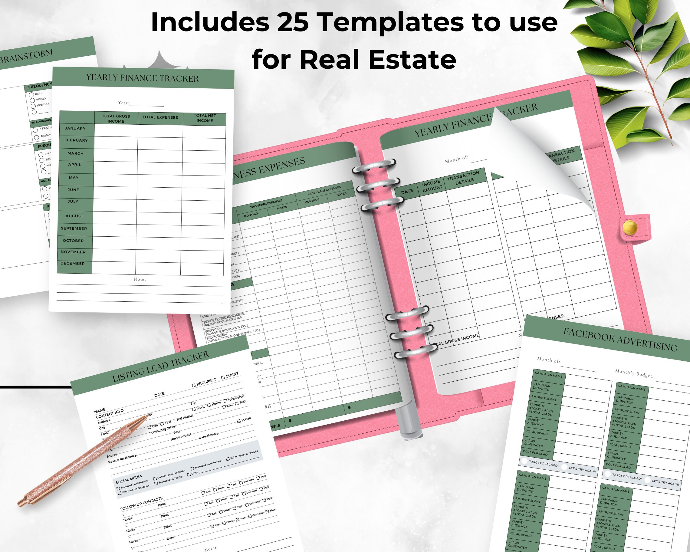 Real Estate Tracker | INSTANT DOWNLOAD | Digital Planner for Realtors ...