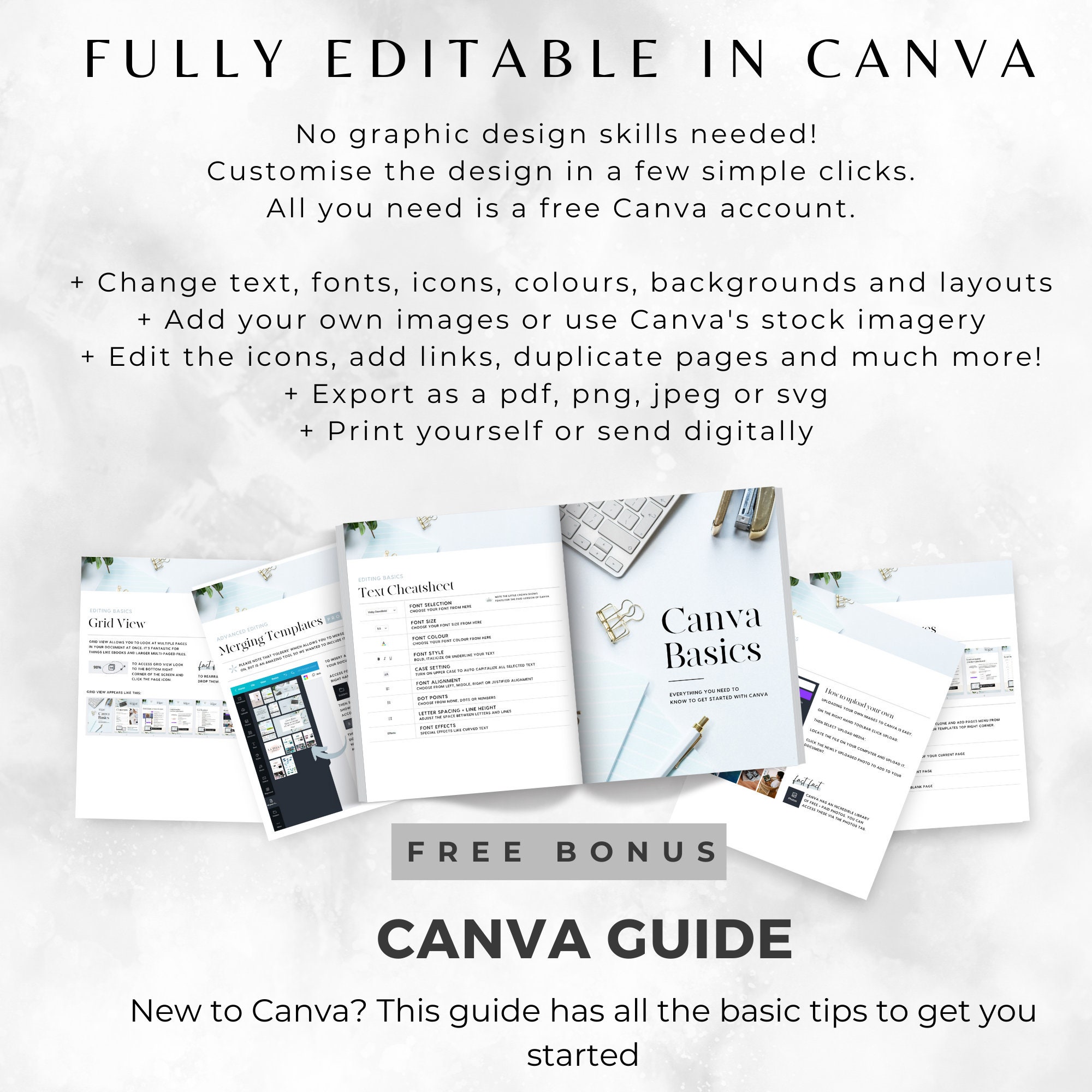 Editable Event Planner Pricing and Services Guide | Professional Canva ...