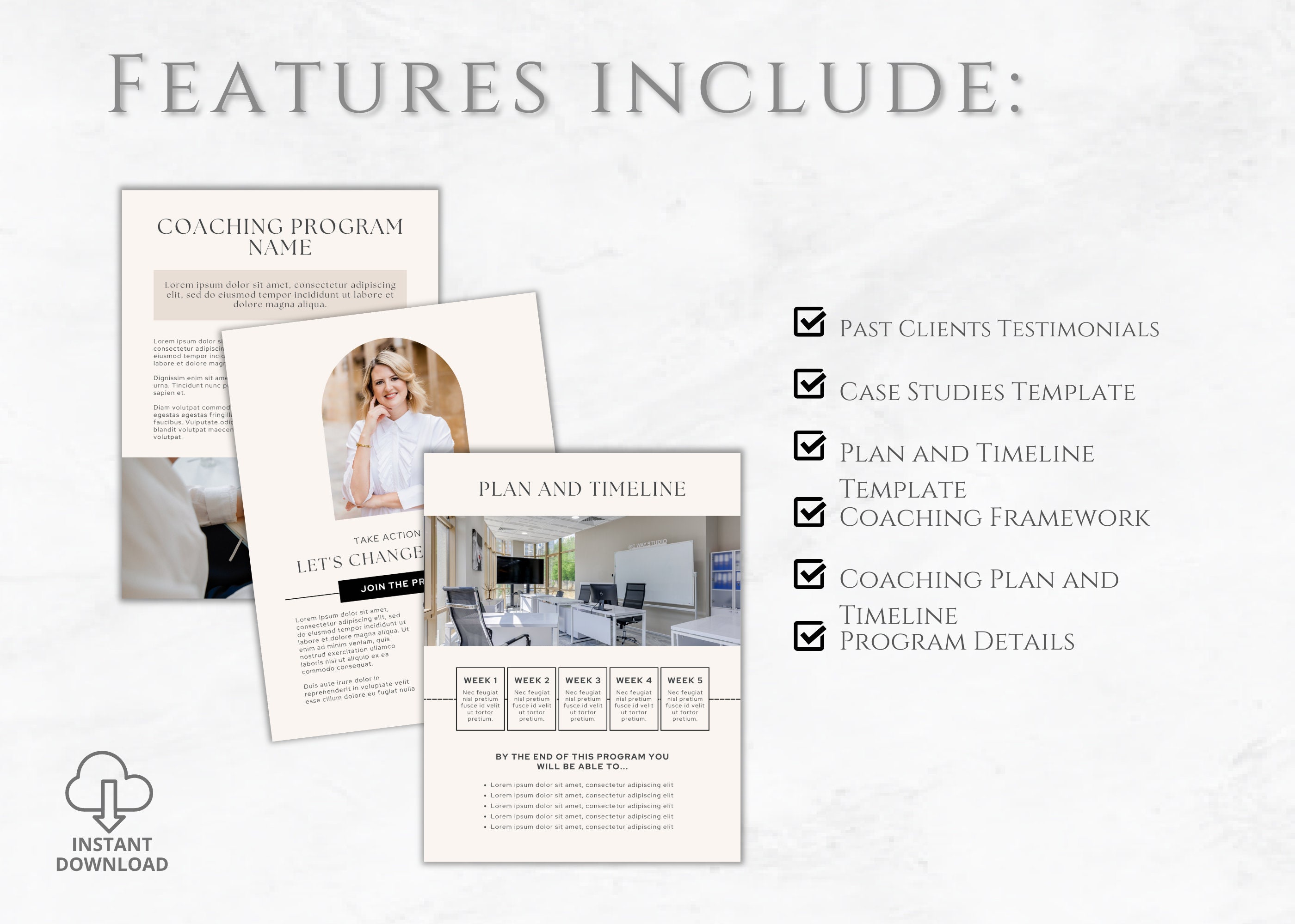 Coaching Program Template | INSTANT DOWNLOAD | Coaching Tools | Done ...