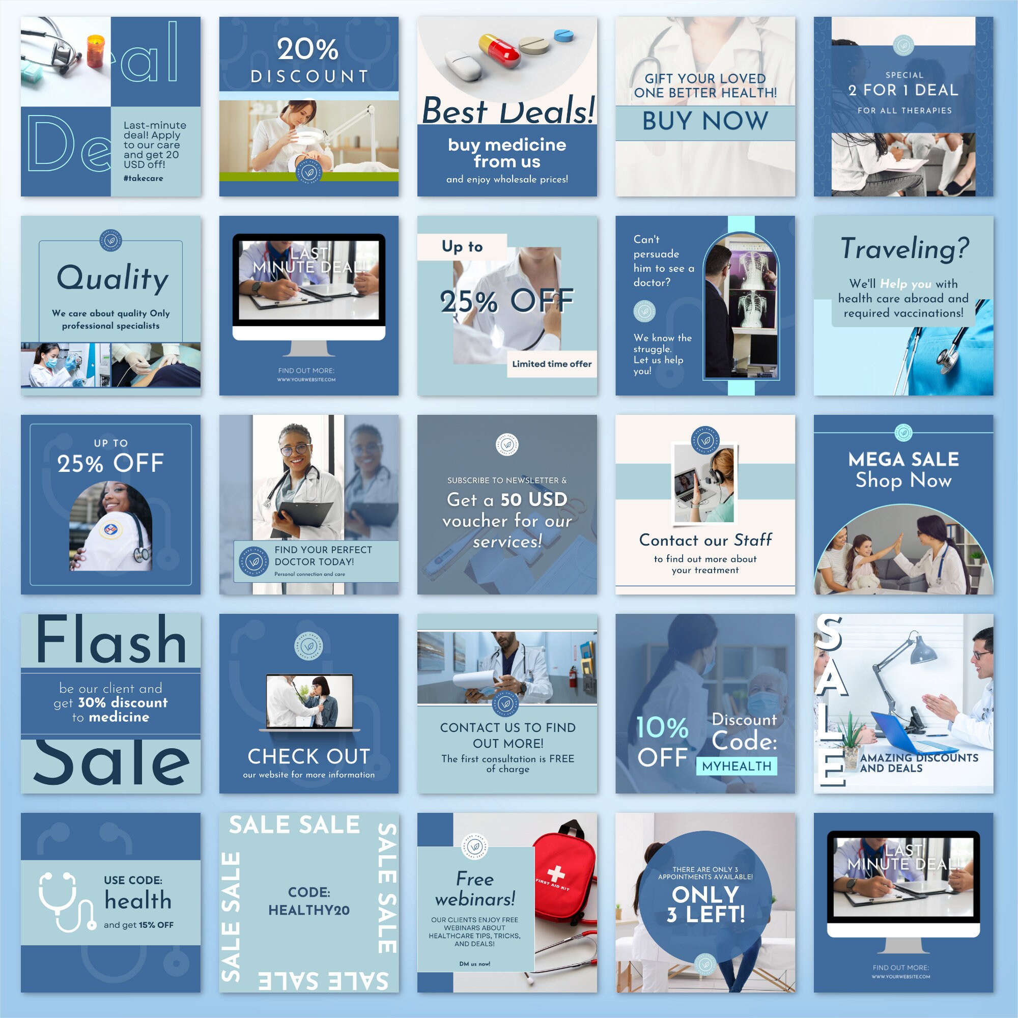 Medical Social Media Template | Physical Therapist | Editable in Canva ...