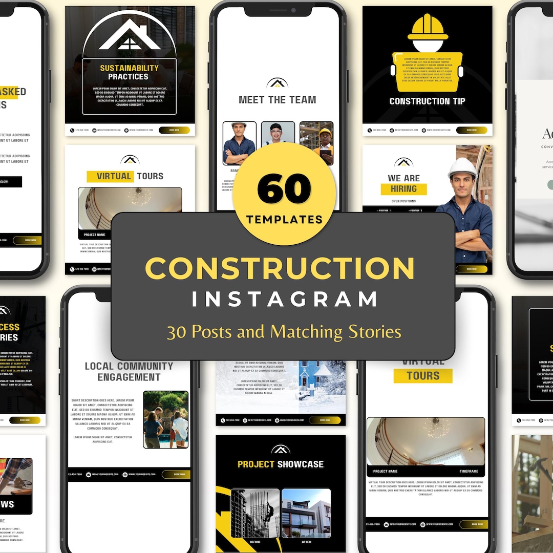 Construction Instagram Posts and Stories | Construction Company ...
