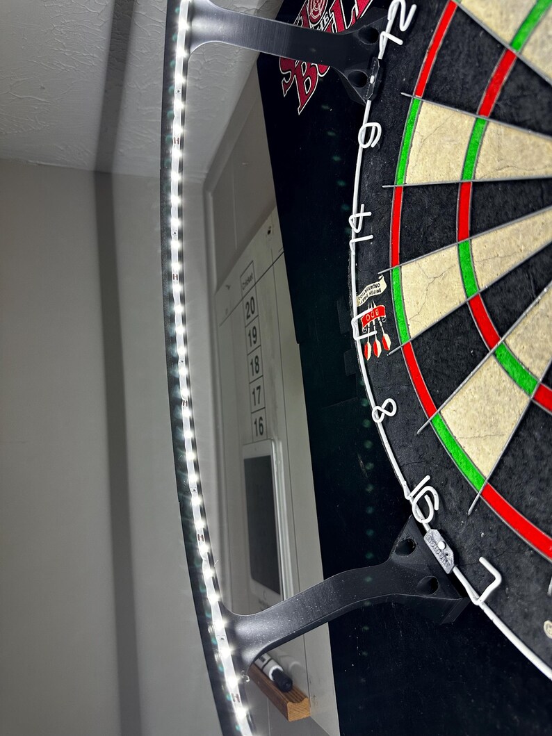 LED Dartboard Light Ring Fits Standard Dartboards– Game Room Accessory ...